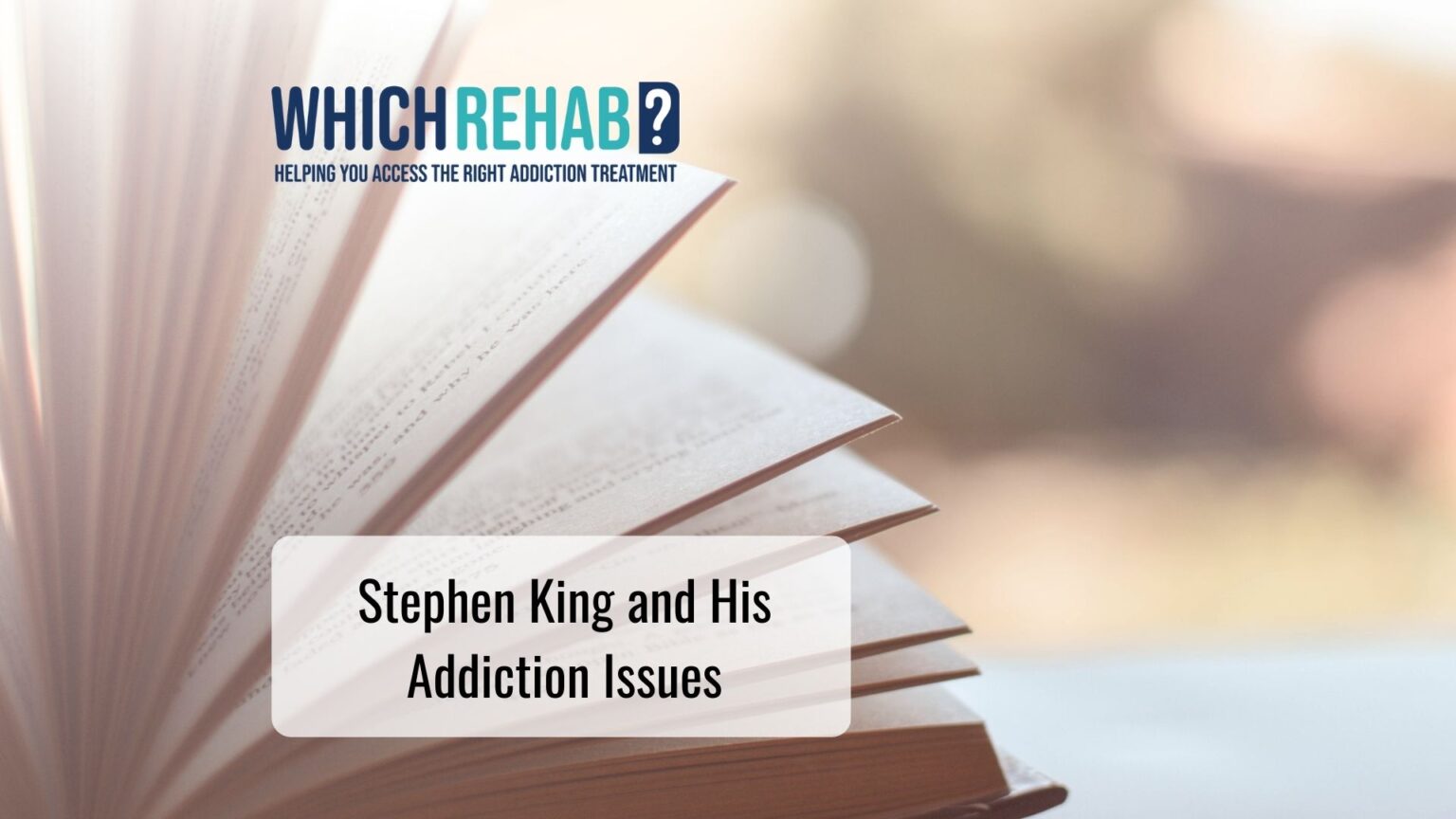 Stephen King and His Addiction Issues - Which Rehab